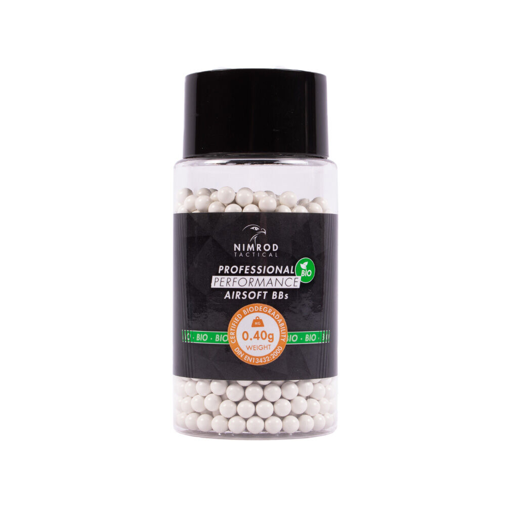 Nimrod 0,40 g Airsoft Bio BB Professional Performance - 1000 Stück