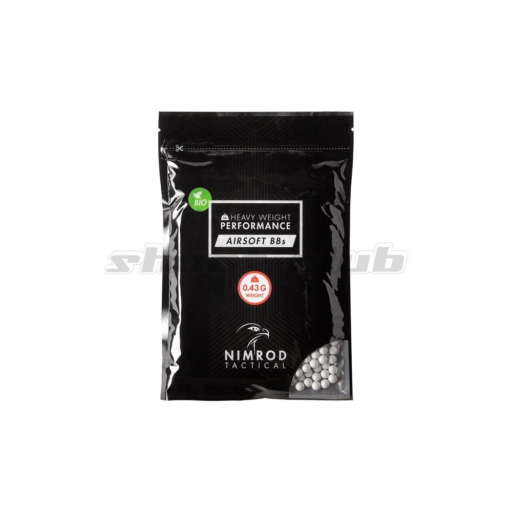 Nimrod 0,43 g Airsoft Bio BB Professional Performance - 1000 Stück