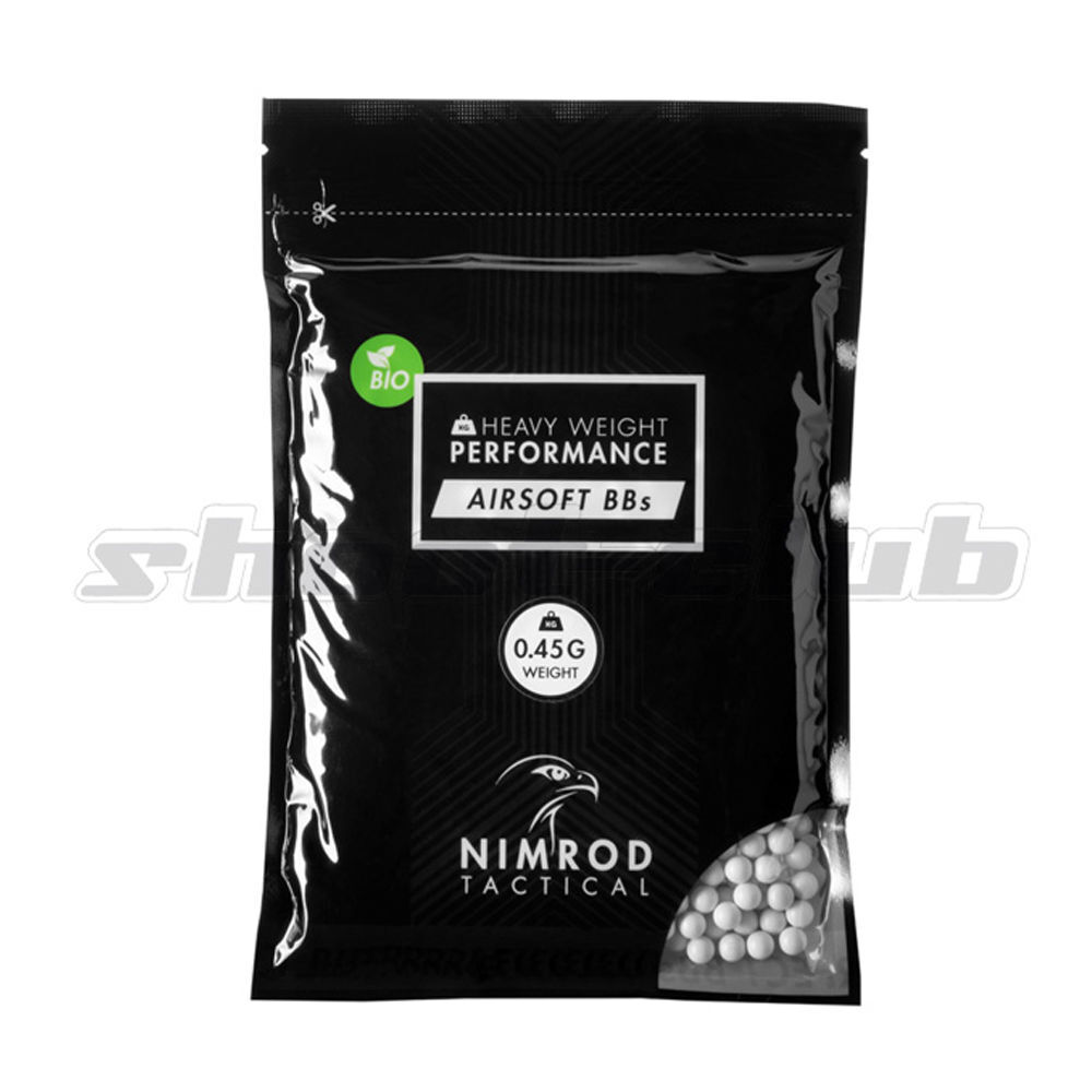 Nimrod 0,45 g Airsoft Bio BB Professional Performance - 1000 Stück