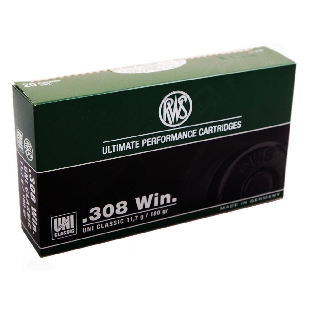 RWS .308 WIN UNI Classic 11,7g / 180gr - 20 Schuss