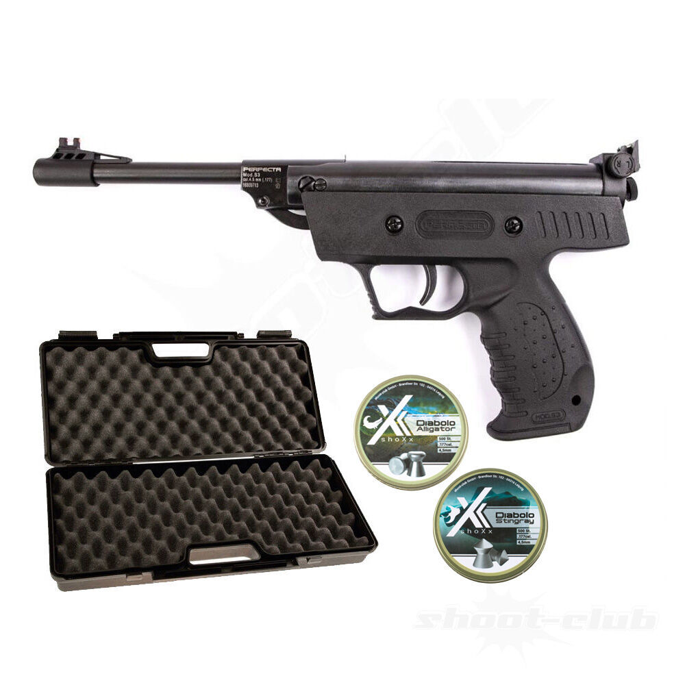 Umarex Perfecta S3 Luftpistole 4,5 mm Diabolos - Koffer-Set