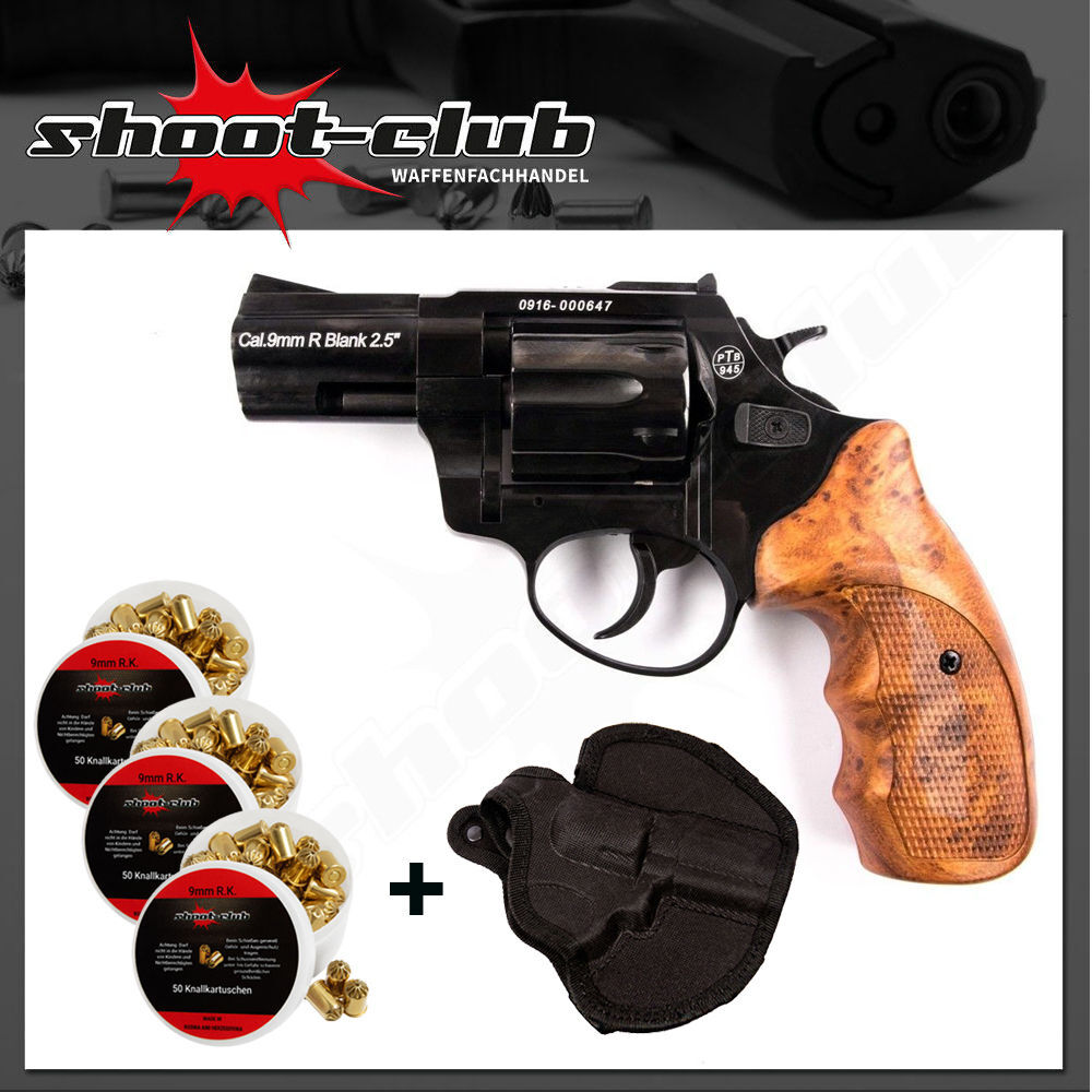 Zoraki R1 Shiny Schreckschuss Revolver 2,5 Zoll 9mm RK Set