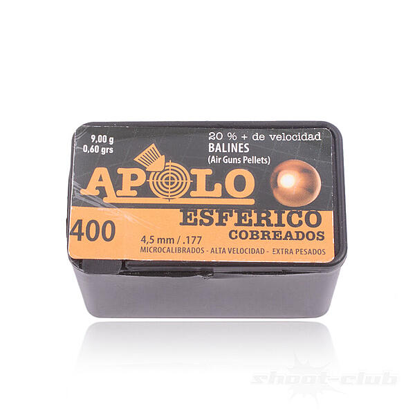 Apolo Esferico Rundkugeln Luftgewehr BB's 4,5mm